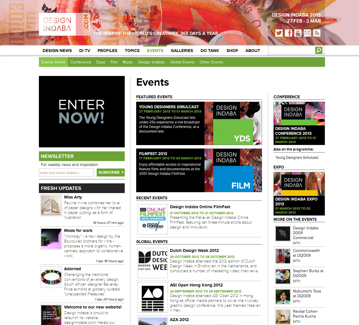 Welcome to our new website! | Design Indaba