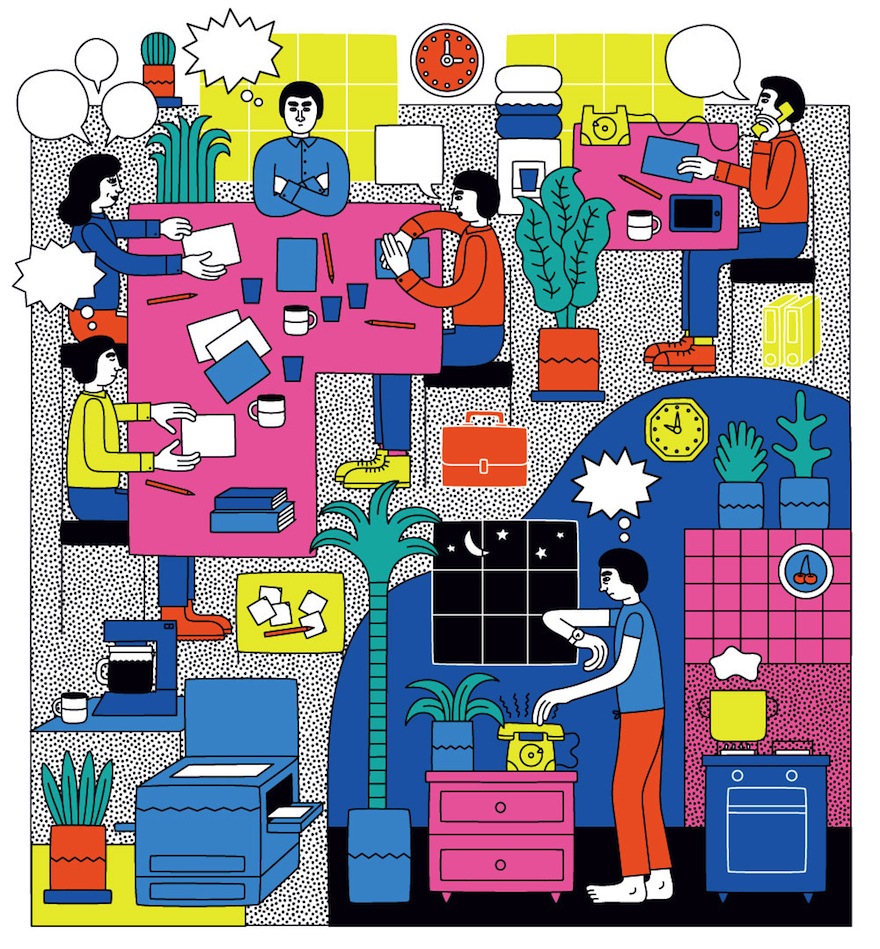 The banal becomes bold in Martina Paukova's illustrations | Design Indaba