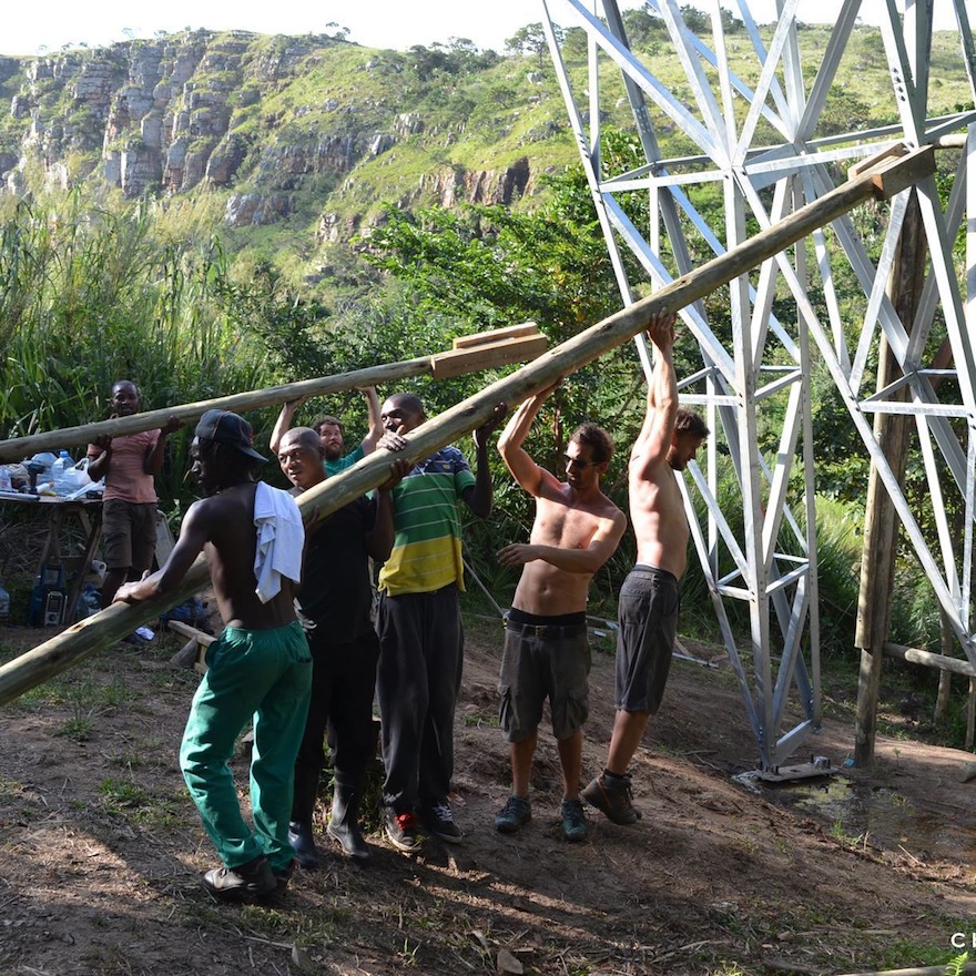A new bridge across the Mzamba River connects a rural community to ...