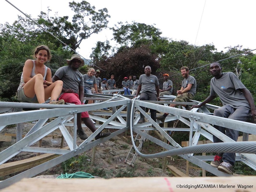 A new bridge across the Mzamba River connects a rural community to ...