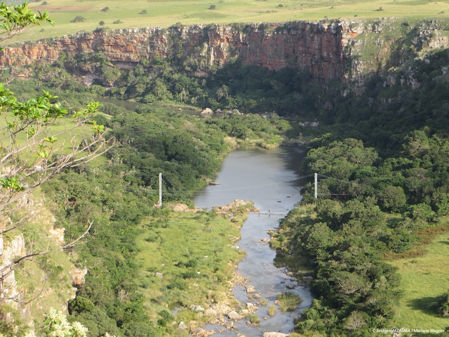 A new bridge across the Mzamba River connects a rural community to ...