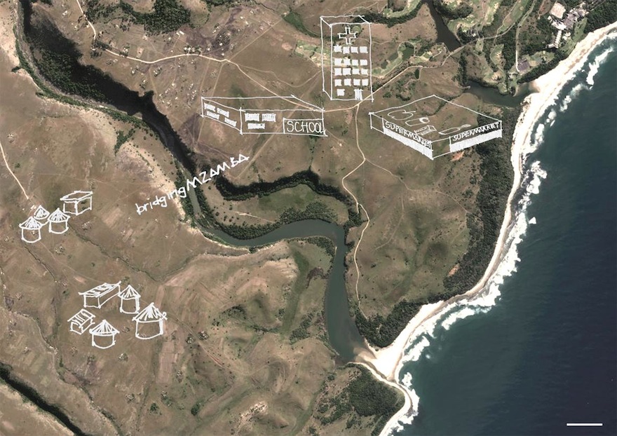 A new bridge across the Mzamba River connects a rural community to ...