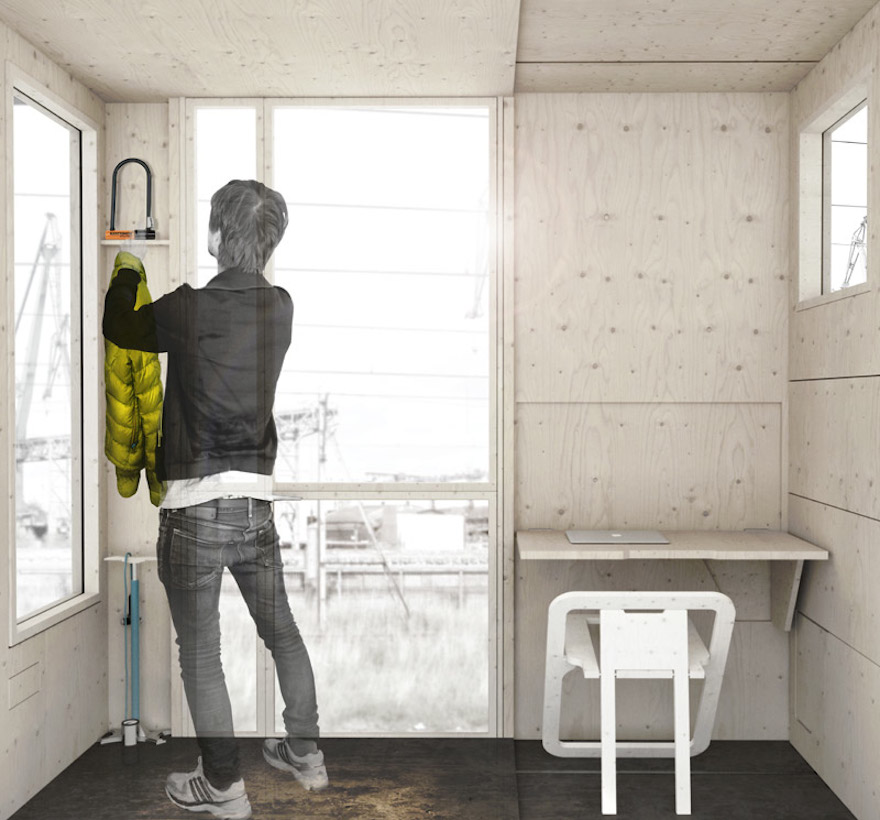 Tiny tram-like houses designed to revive an old shipyard | Design Indaba