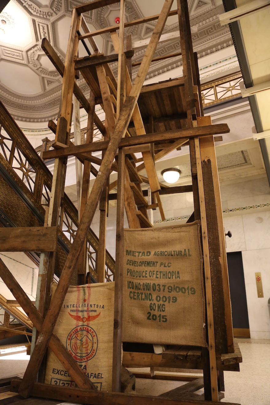 A stage for musical improvisation puts a spotlight on reused building ...