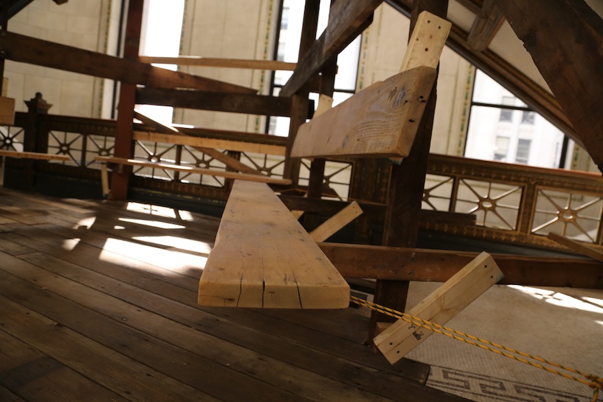 A stage for musical improvisation puts a spotlight on reused building ...