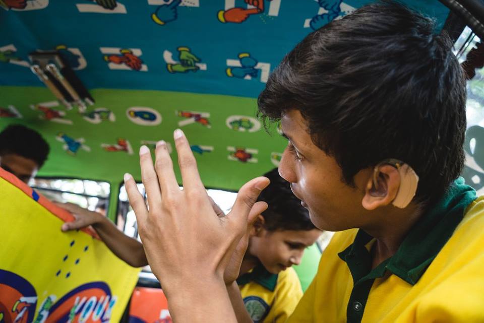 Vibrant designs teach sign language in India’s iconic taxis | Design Indaba