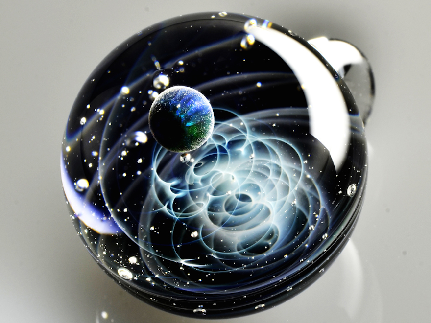 Artist creates tiny galaxies with glass | Design Indaba