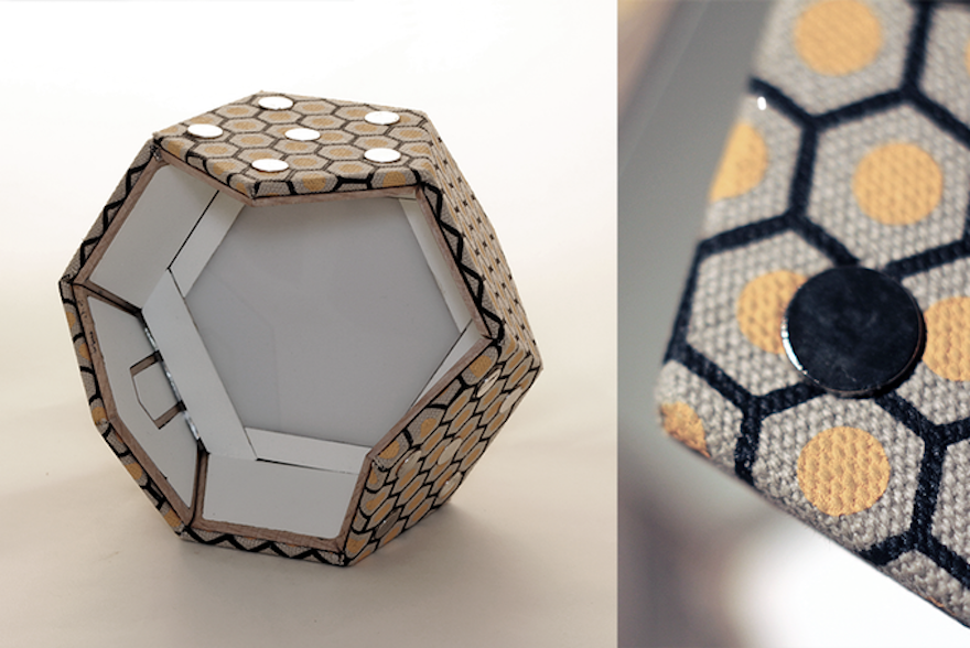 This fully customisable modular lamp fits the user's unique style ...