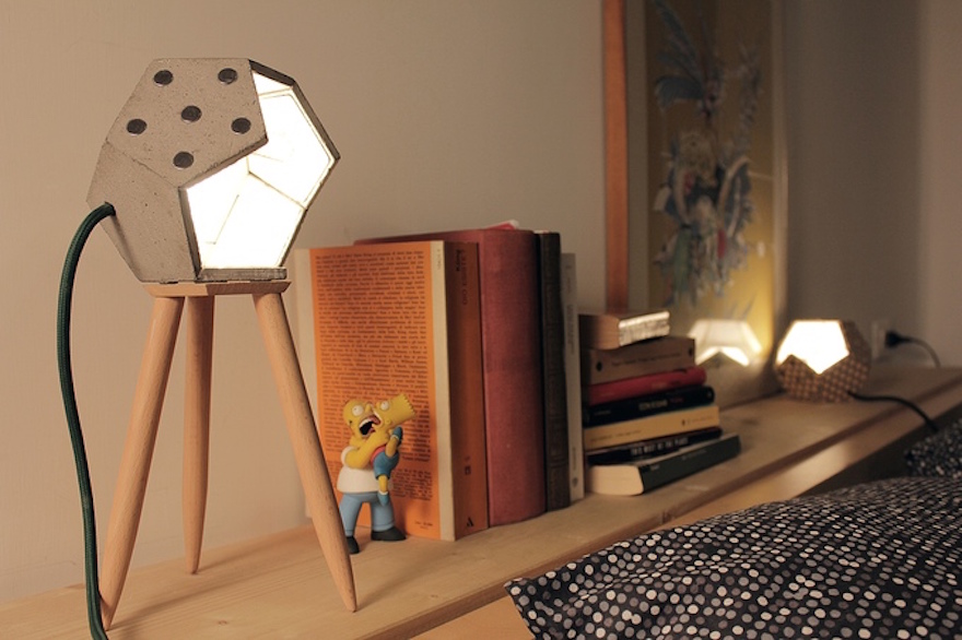 This fully customisable modular lamp fits the user's unique style ...