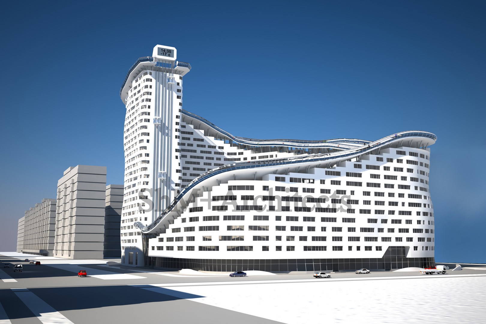 This ski slope might be built on a 21-storey apartment block | Design ...
