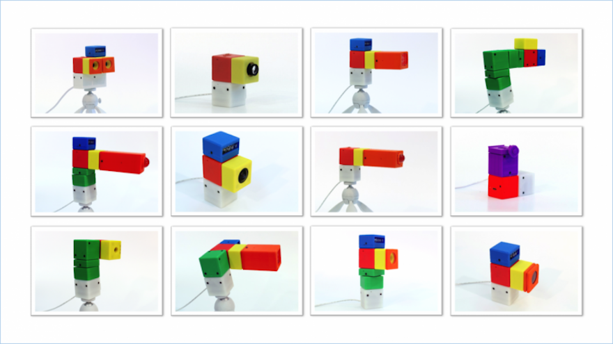 3D-printed blocks designed to transform into a range of cameras ...