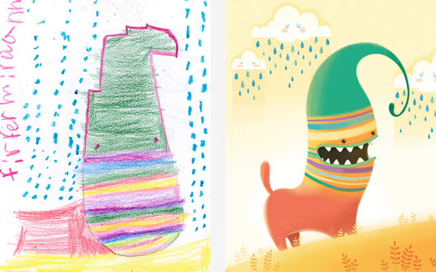 Global artists recreate monsters thought up by children | Design Indaba