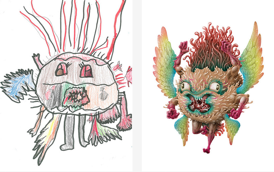 Global artists recreate monsters thought up by children | Design Indaba