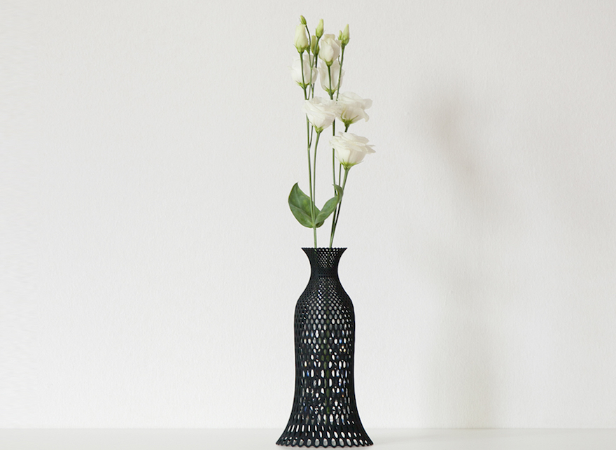 3D-printed vase collection upcycles plastic bottles | Design Indaba