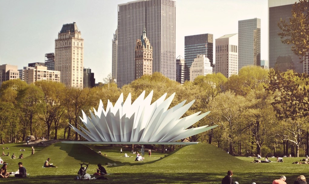 Sundial installation 3D-printed with sheets of plastic | Design Indaba