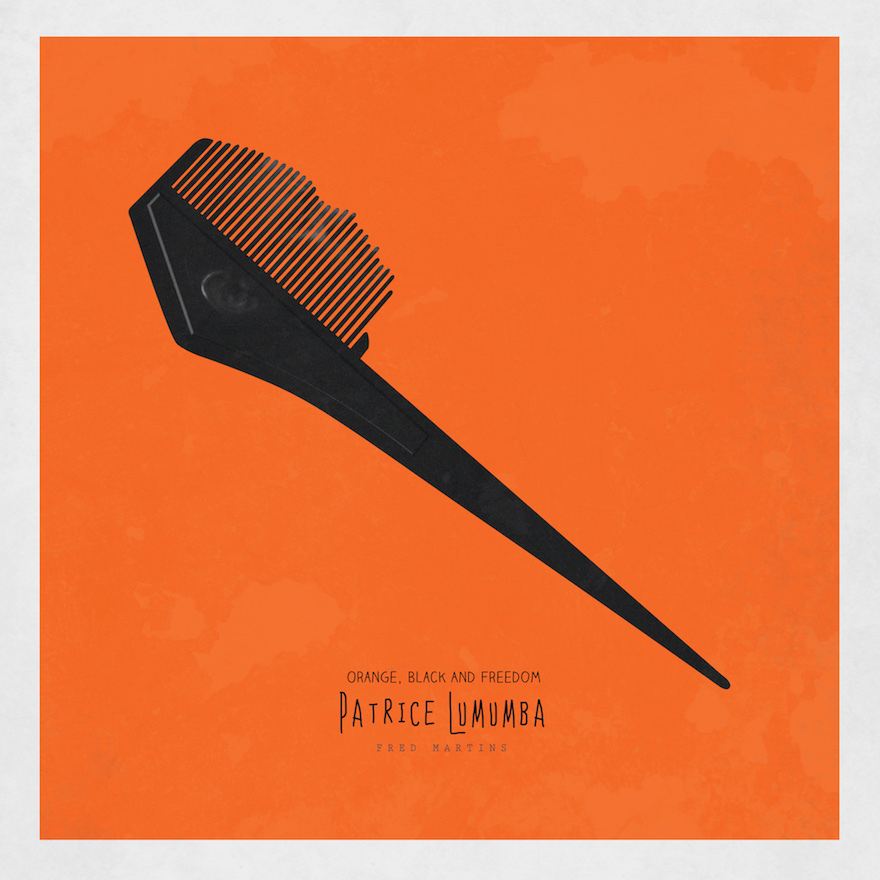 The afro comb is used by a Nigerian artist to celebrate African ...