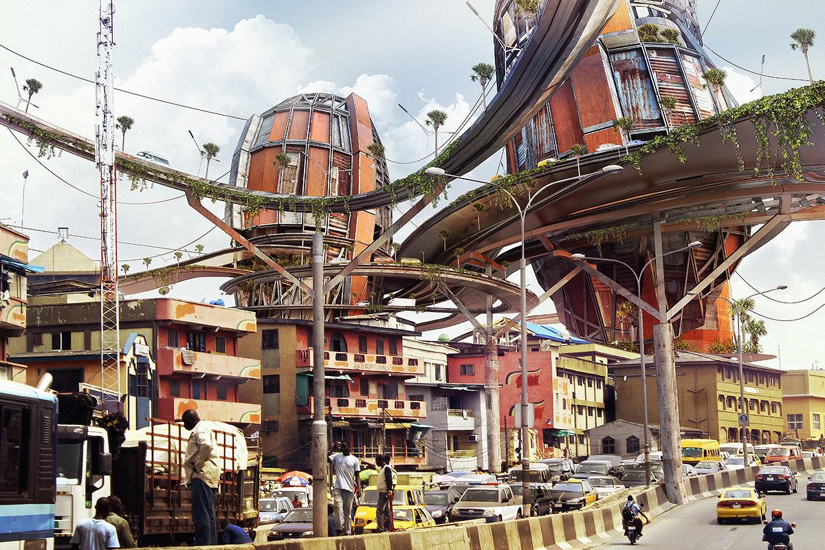 Artist imagines colossal vertical slums in Lagos | Design Indaba