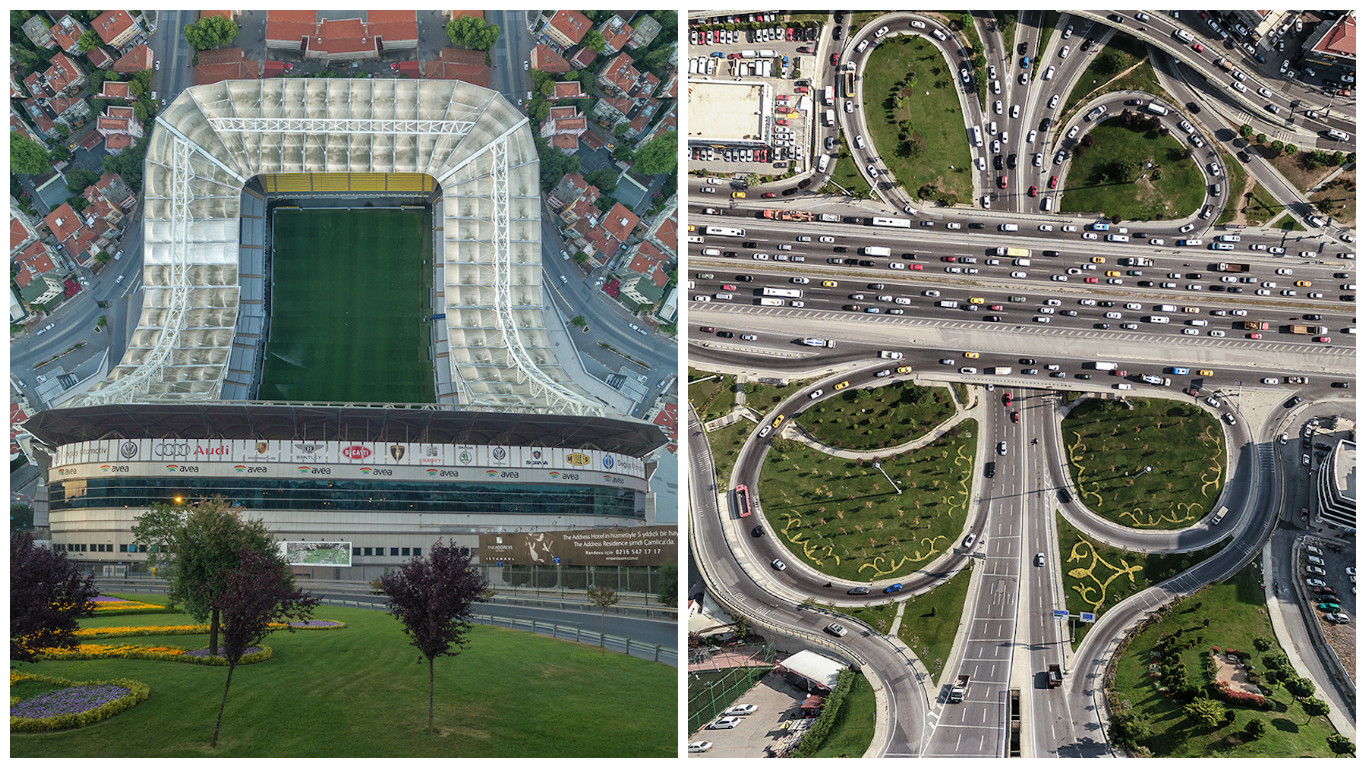 Turkish artist toys with gravity in surreal depictions of Istanbul ...