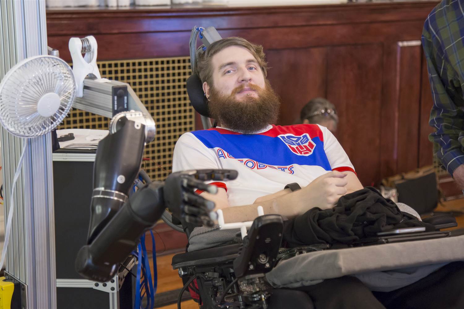 Mind-controlled robotic arm allows man to feel again | Design Indaba