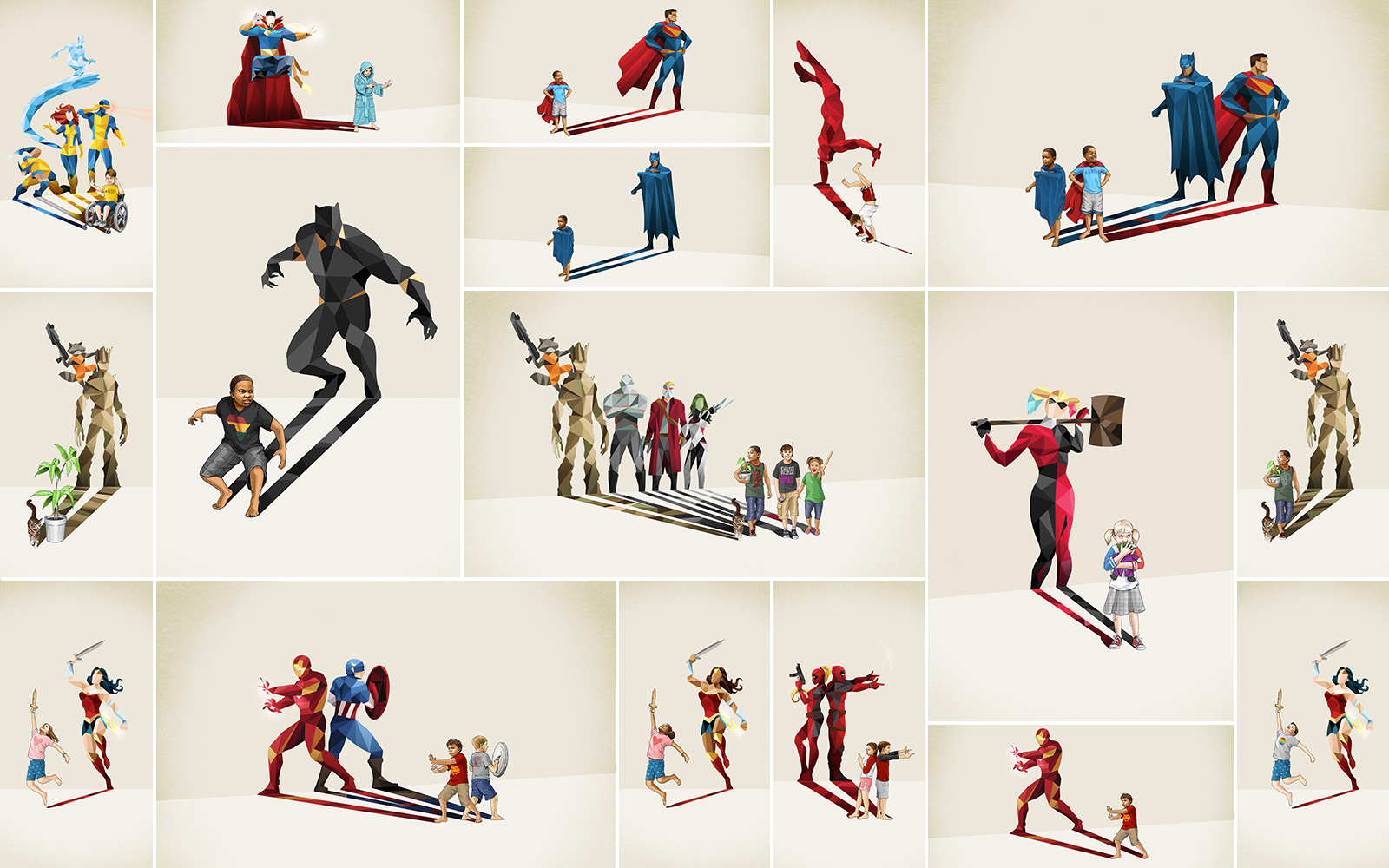 These superhero illustrations appeal to children from every walk of ...