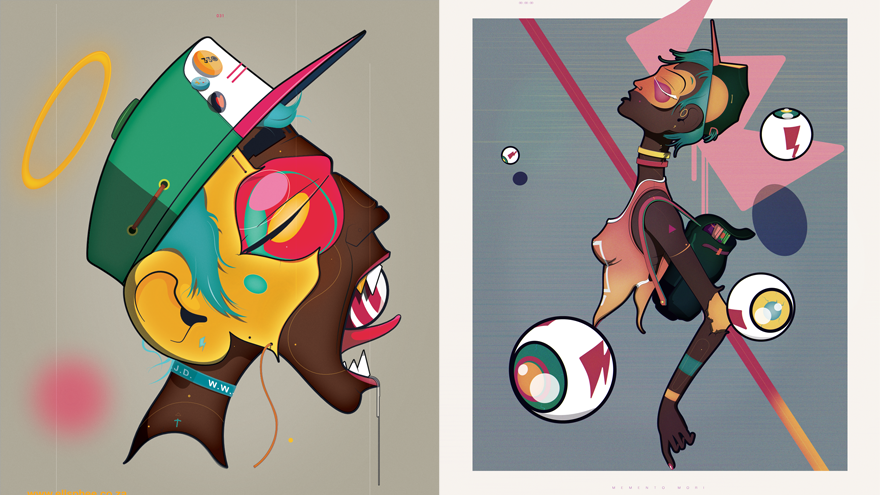 Sphelele Gumede creates menacing characters using vivid colours ...