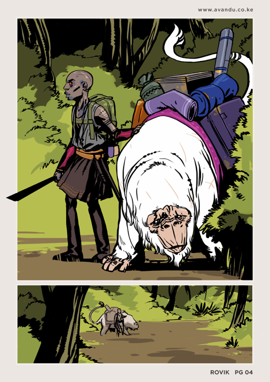 Rovik tells the story of Kenyan migrant warrior in a far away galaxy ...