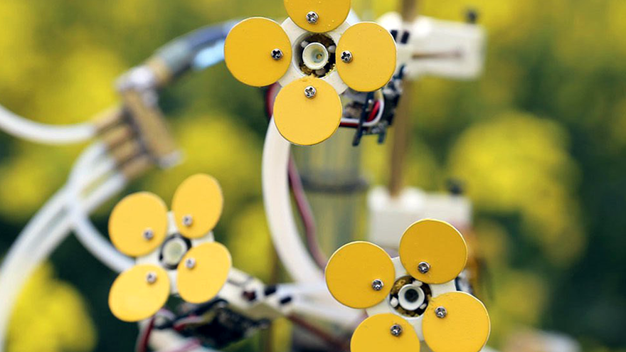 Michael Candy’s 3D-printed flowers could save dwindling bee populations ...