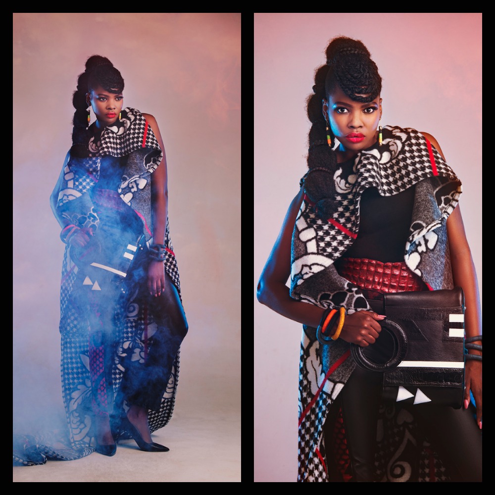 Leading local fashion designer Thabo Makhetha takes her blanket ...