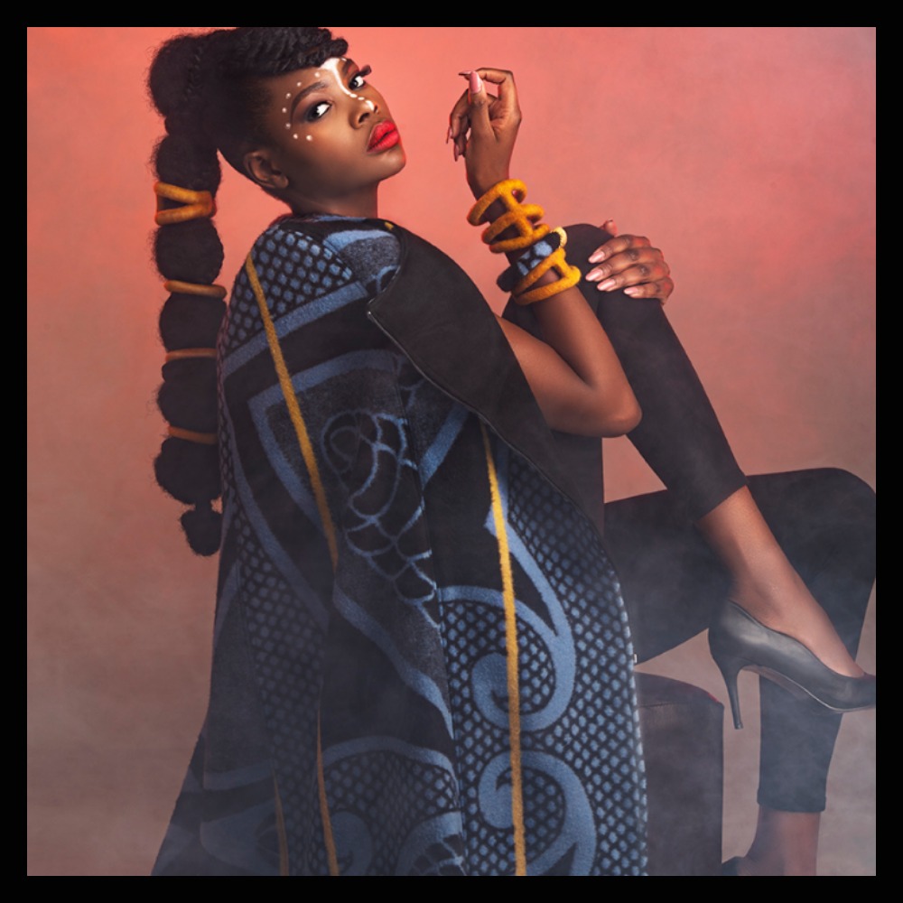 Leading local fashion designer Thabo Makhetha takes her blanket ...