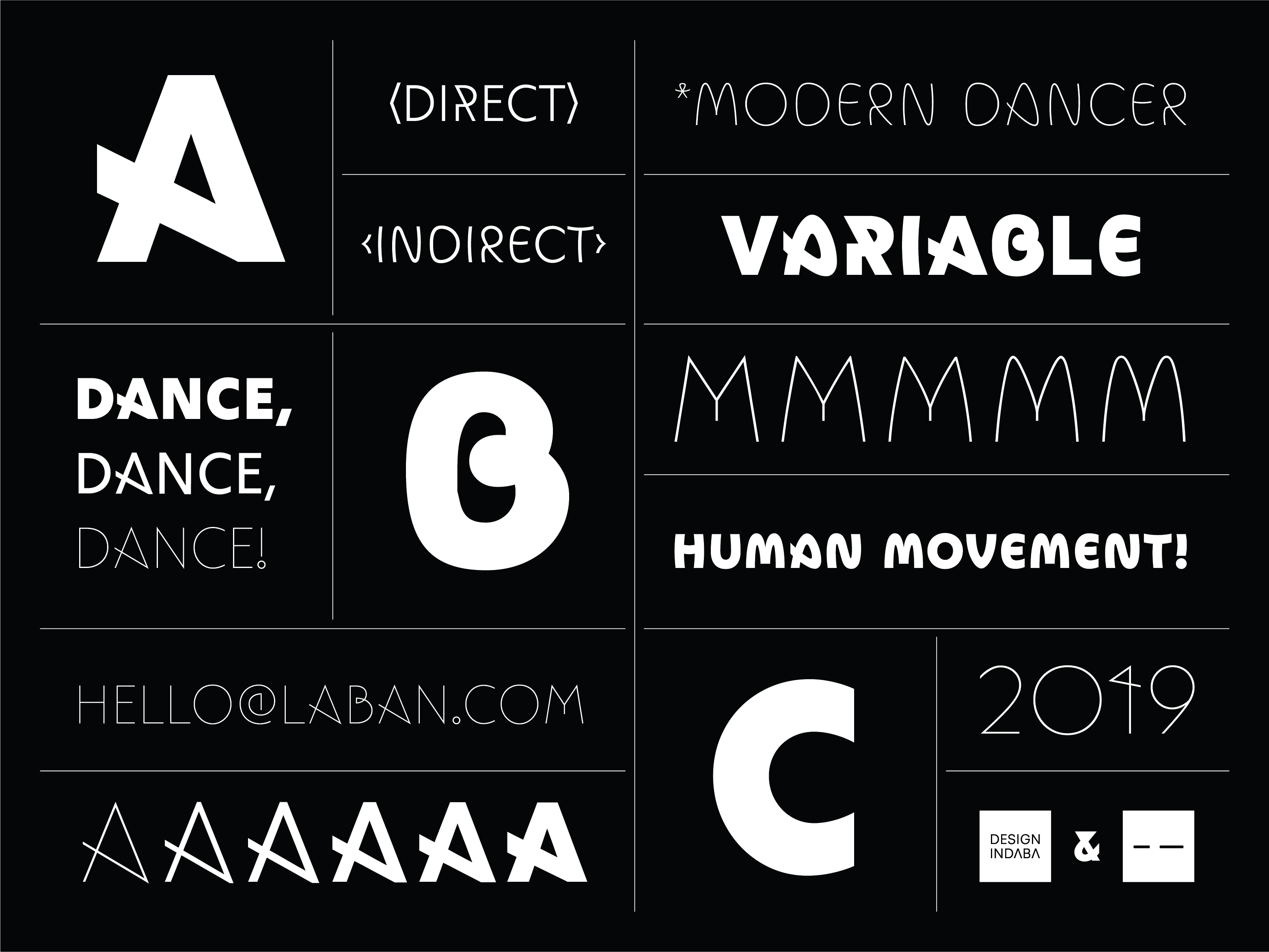 Typeface inspired by the movement of dance | Design Indaba